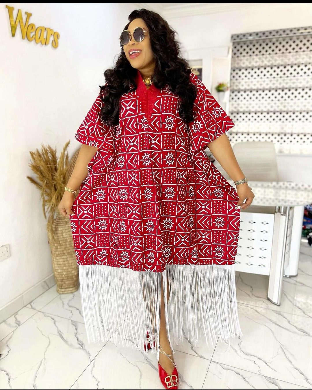 African Print Boubou for Women/women Boubou/african Print Dress for ...