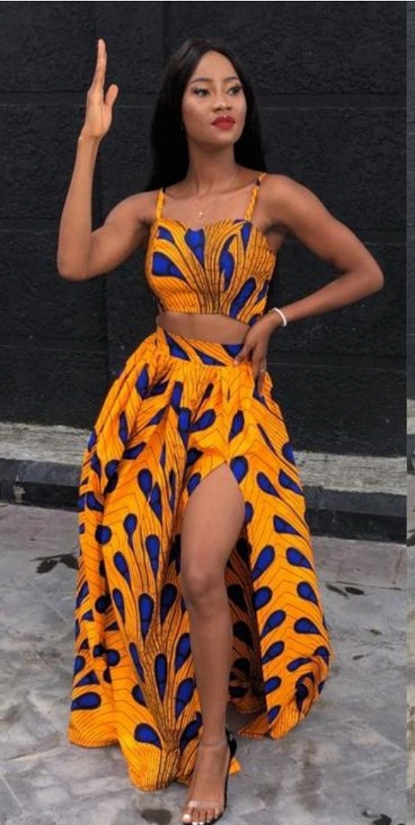 Two Piece African Dress for Women/african Women’s Clothing/ African ...