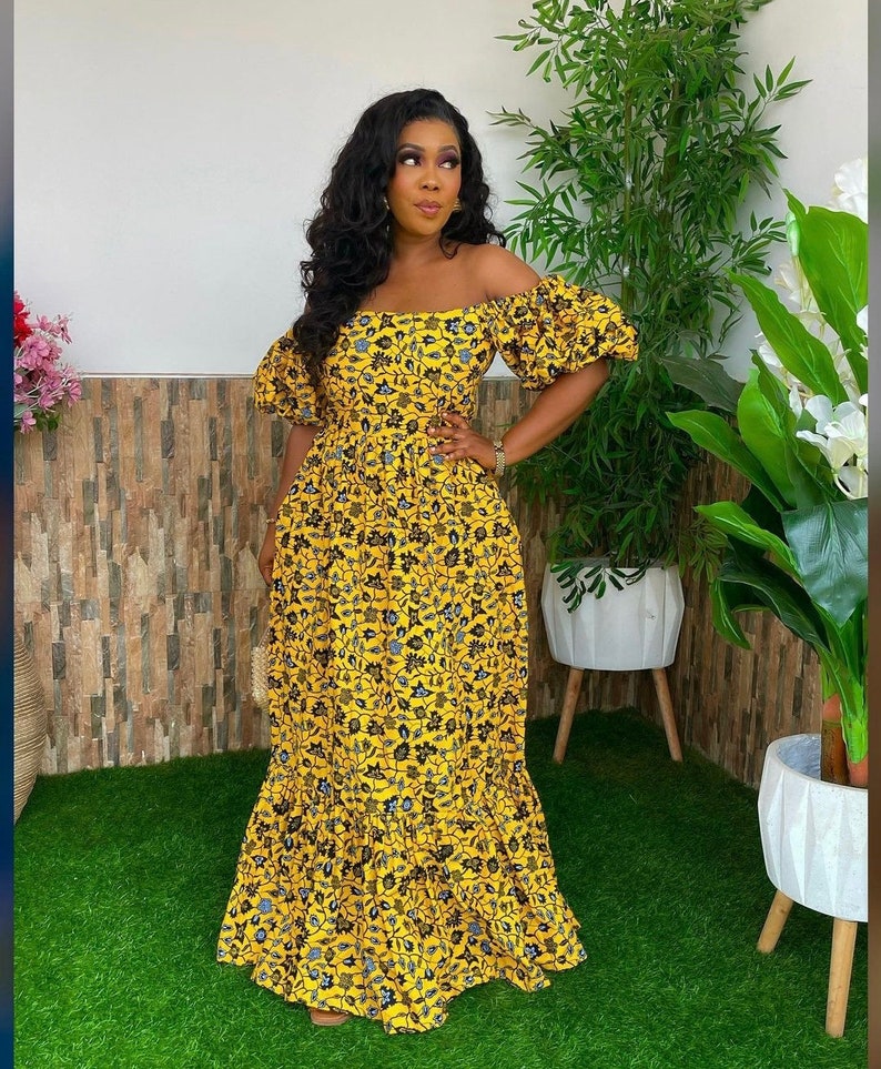 African Print Maxi Dressafrican Maxi Dress For Womenafrican Dressesankara Dress African
