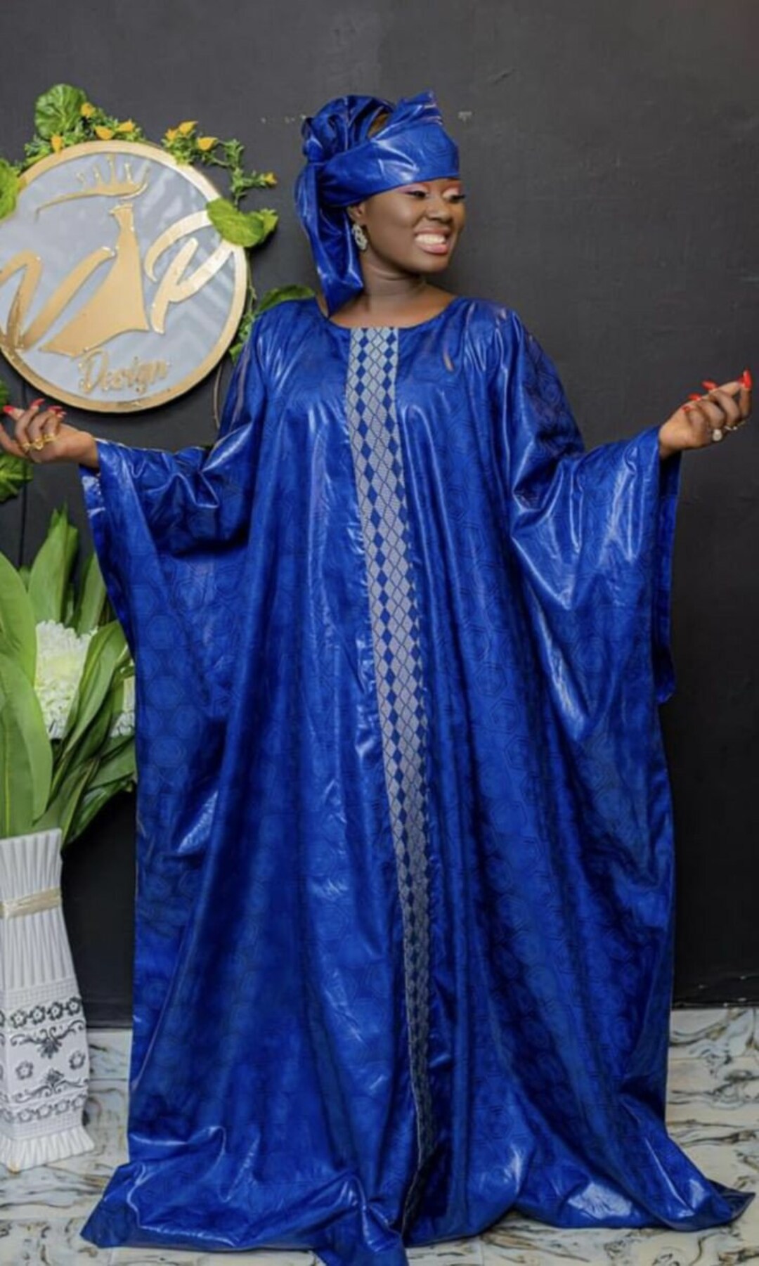 Traditional Bazin Boubou With Embroidery, Boubou Kaftan, Bazin Boubou ...