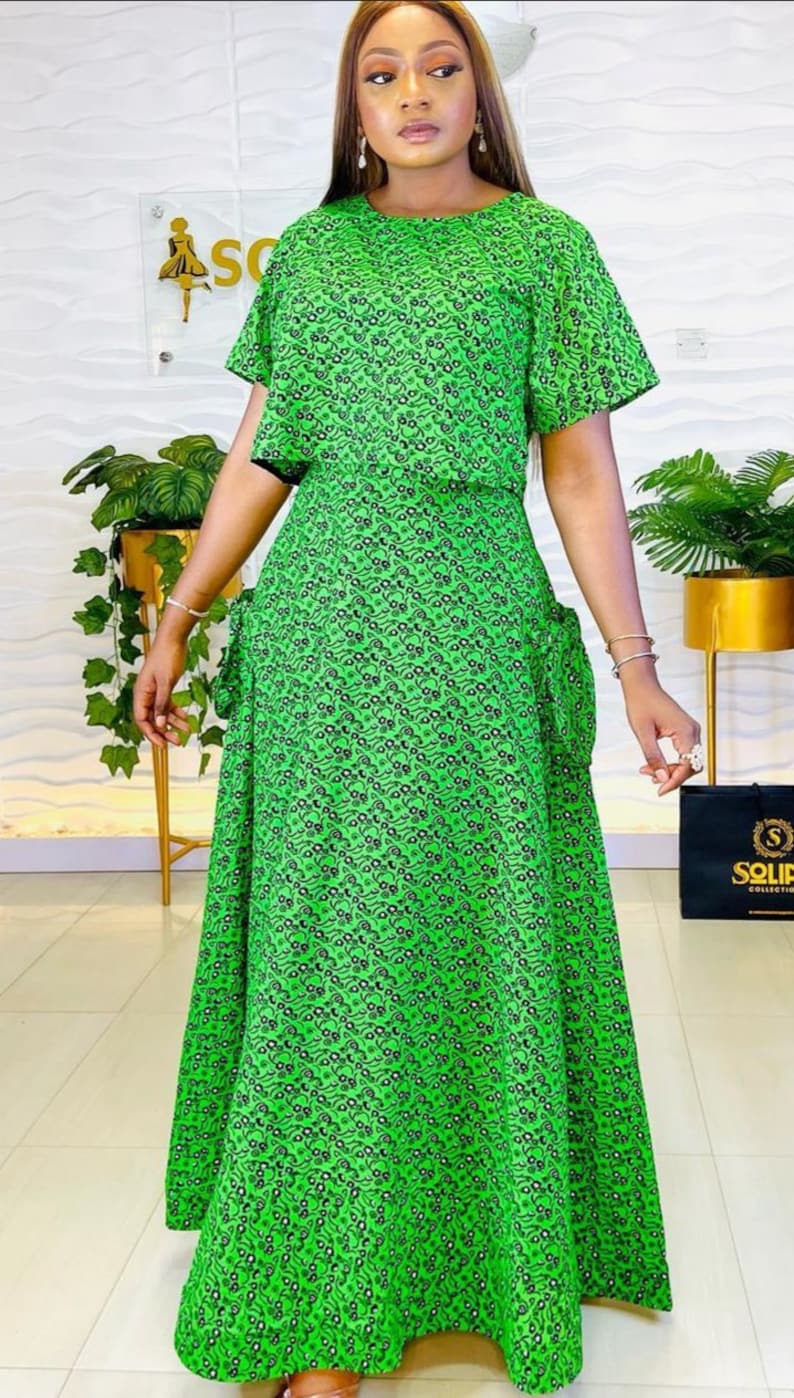 Two Piece African Dress for Women/african Womens Clothing/ African Crop ...