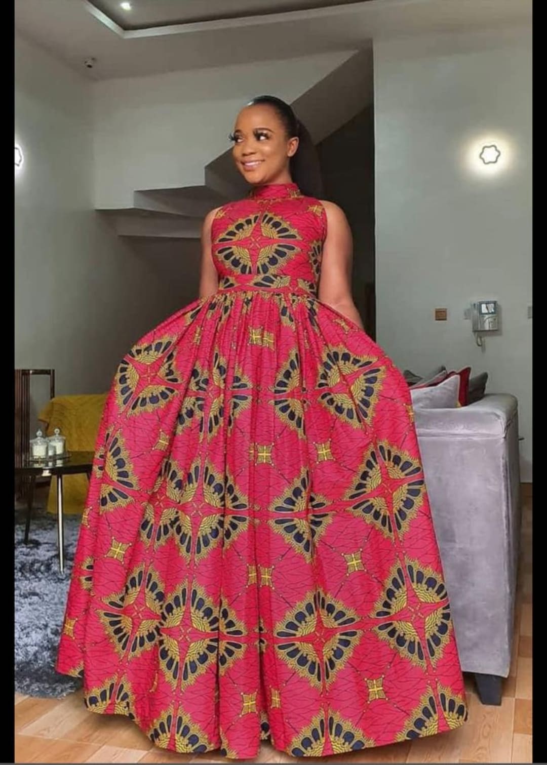 African Print Maxi Dress for Women/african Print Dress for Women ...