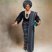 4 Pieces Aso Oke Set for Women, Yoruba Asooke for Birthday, Mother of ...
