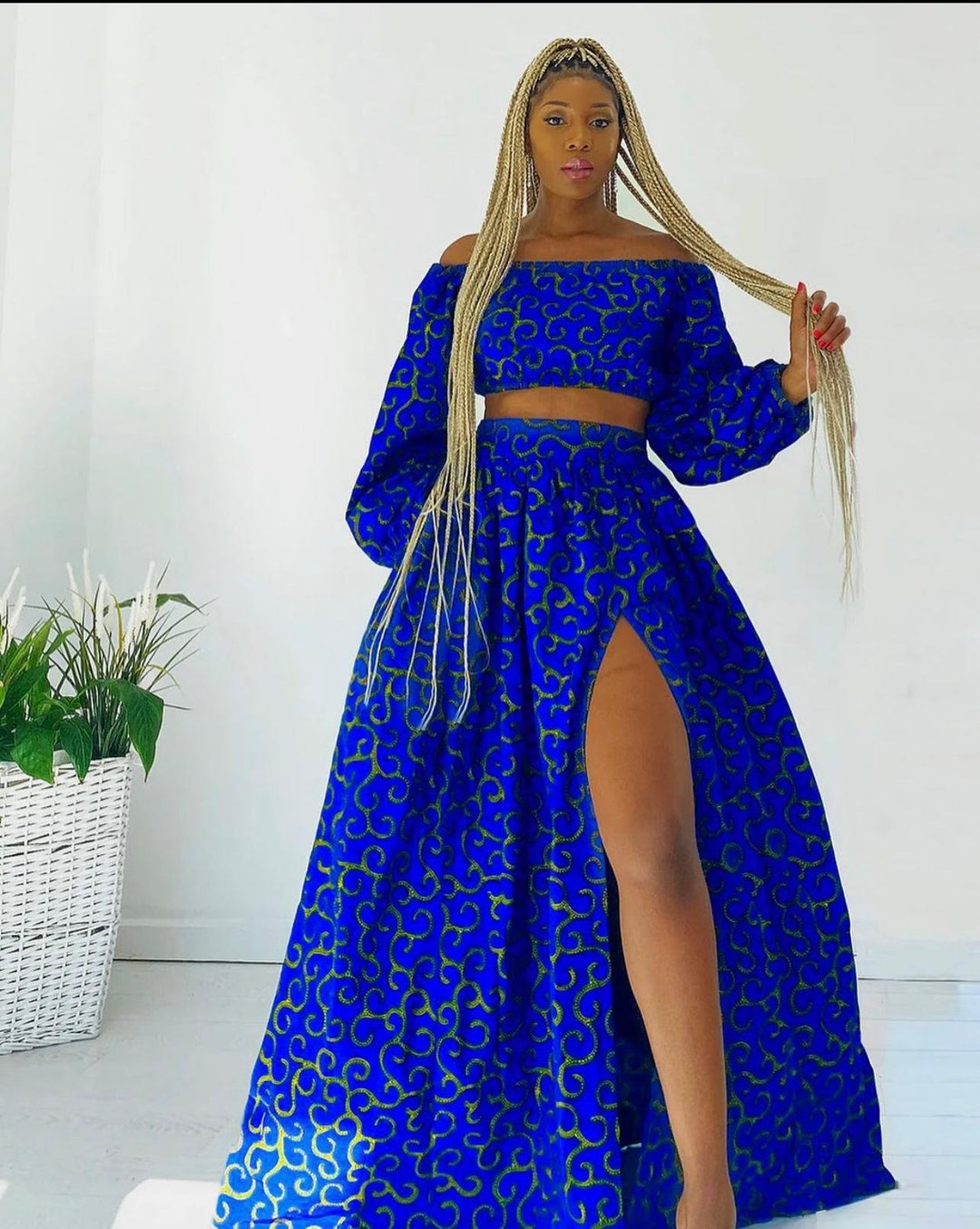Two Piece African Dress for Women/african Women’s Clothing/ African ...