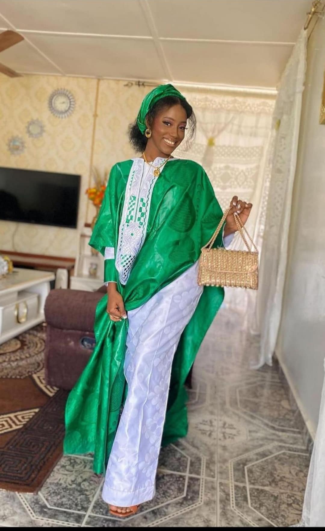 Traditional Bazin Boubou With Embroidery, Boubou Kaftan, Bazin Boubou ...