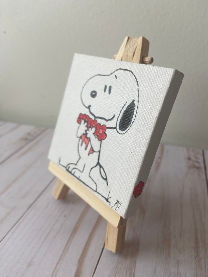 Snoopy With Bouquet - Etsy