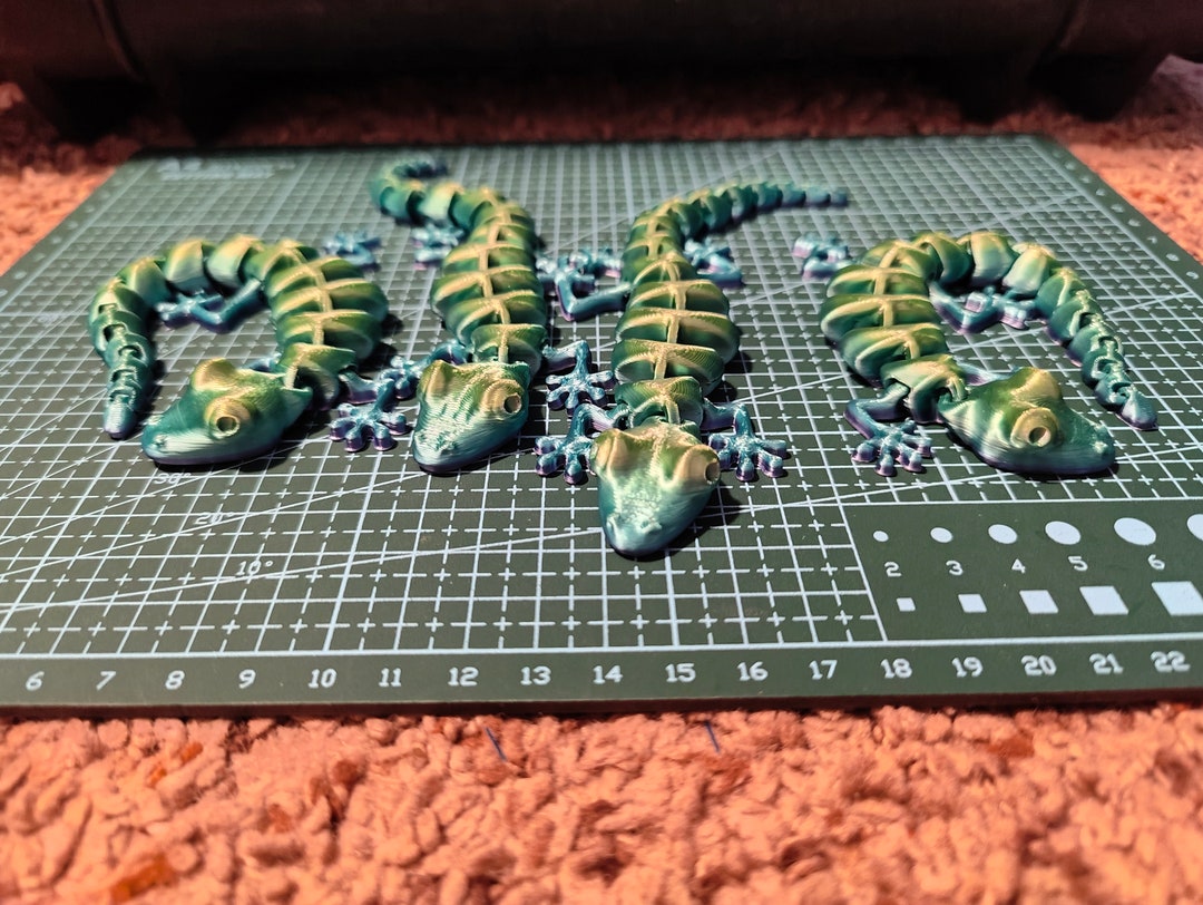 3d Printed Articulated Lizards - Etsy