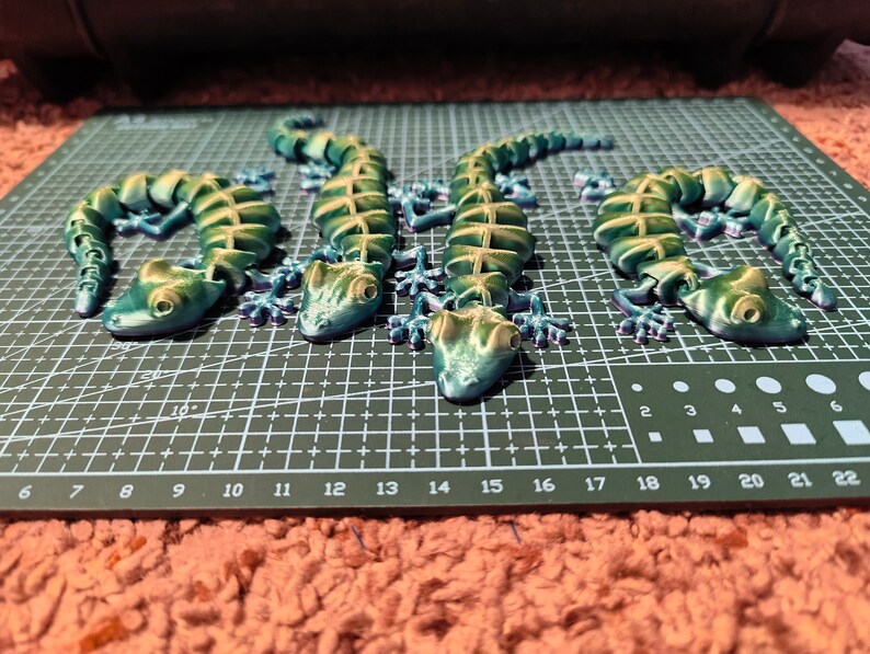 3d Printed Articulated Lizards - Etsy