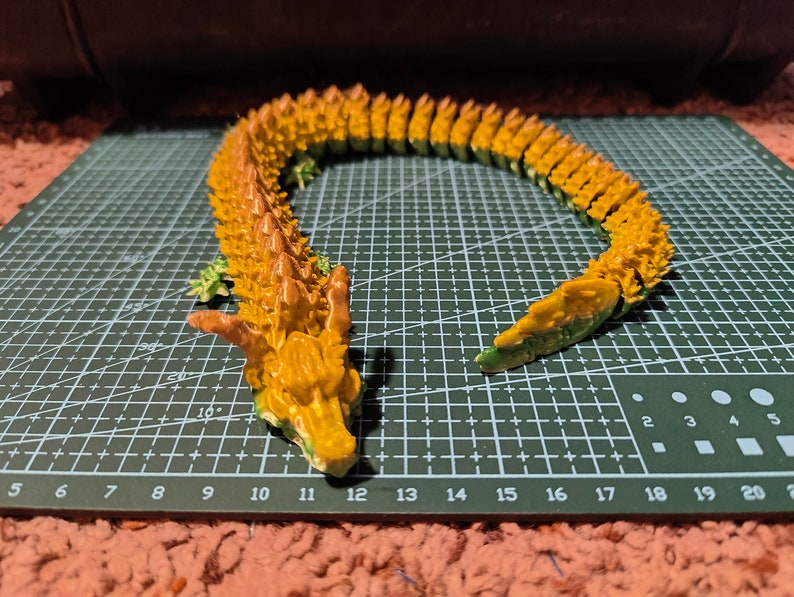 3d Printed Articulated Dragon - Etsy