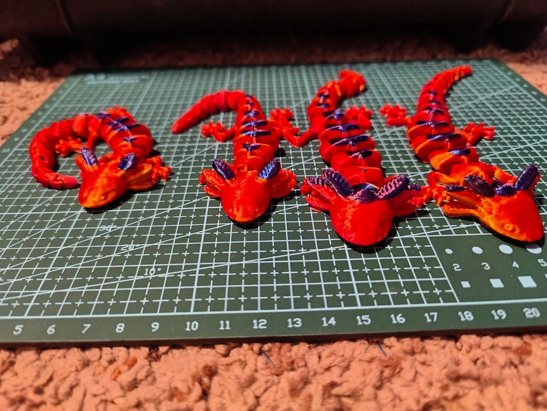 3d Printed Articulated Lizards - Etsy