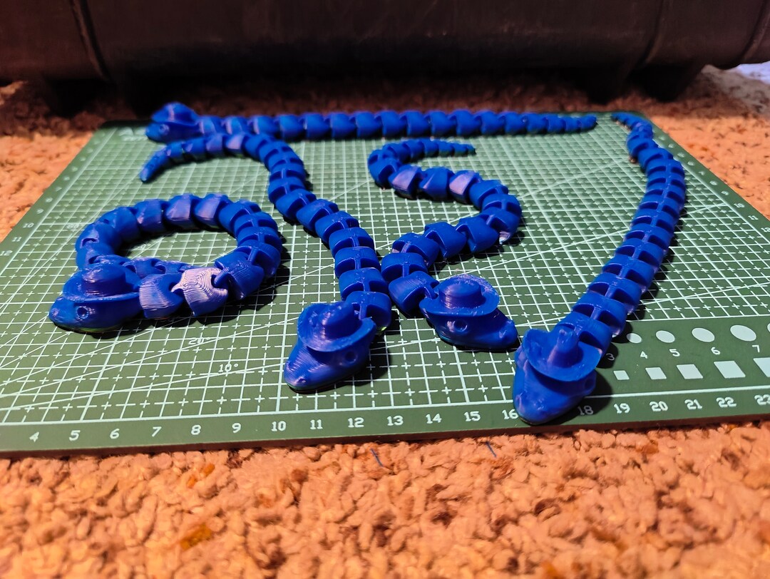 3d Printed Cowboy Articulated Snakes - Etsy