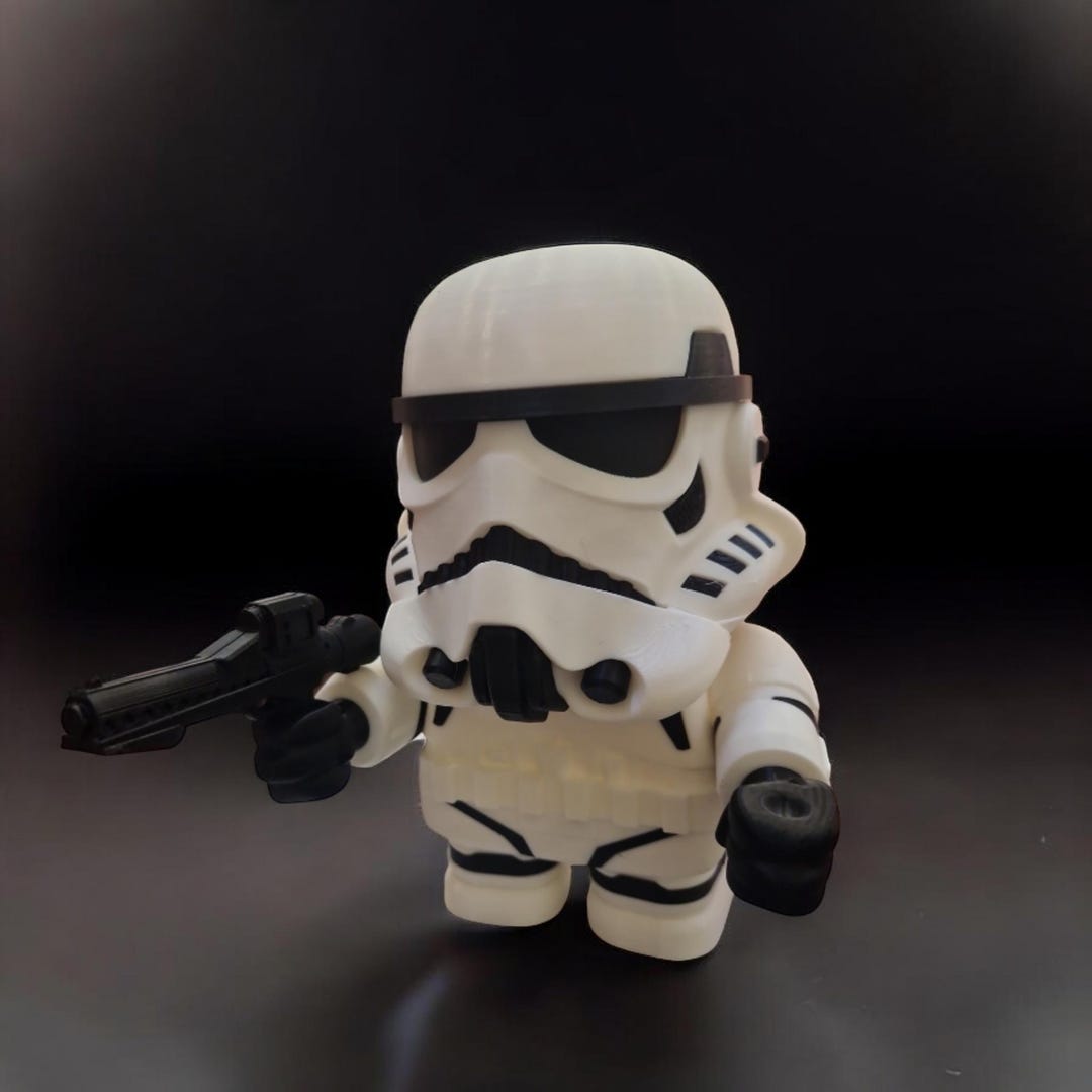 Stormtrooper Chunky Lego-style Figure | Star-wars Themed Collectible ...