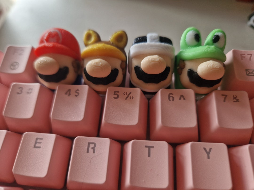 Super Mario Bros Keycap Game Mechanical Gaming Keyboard Gift Ideas frog ...