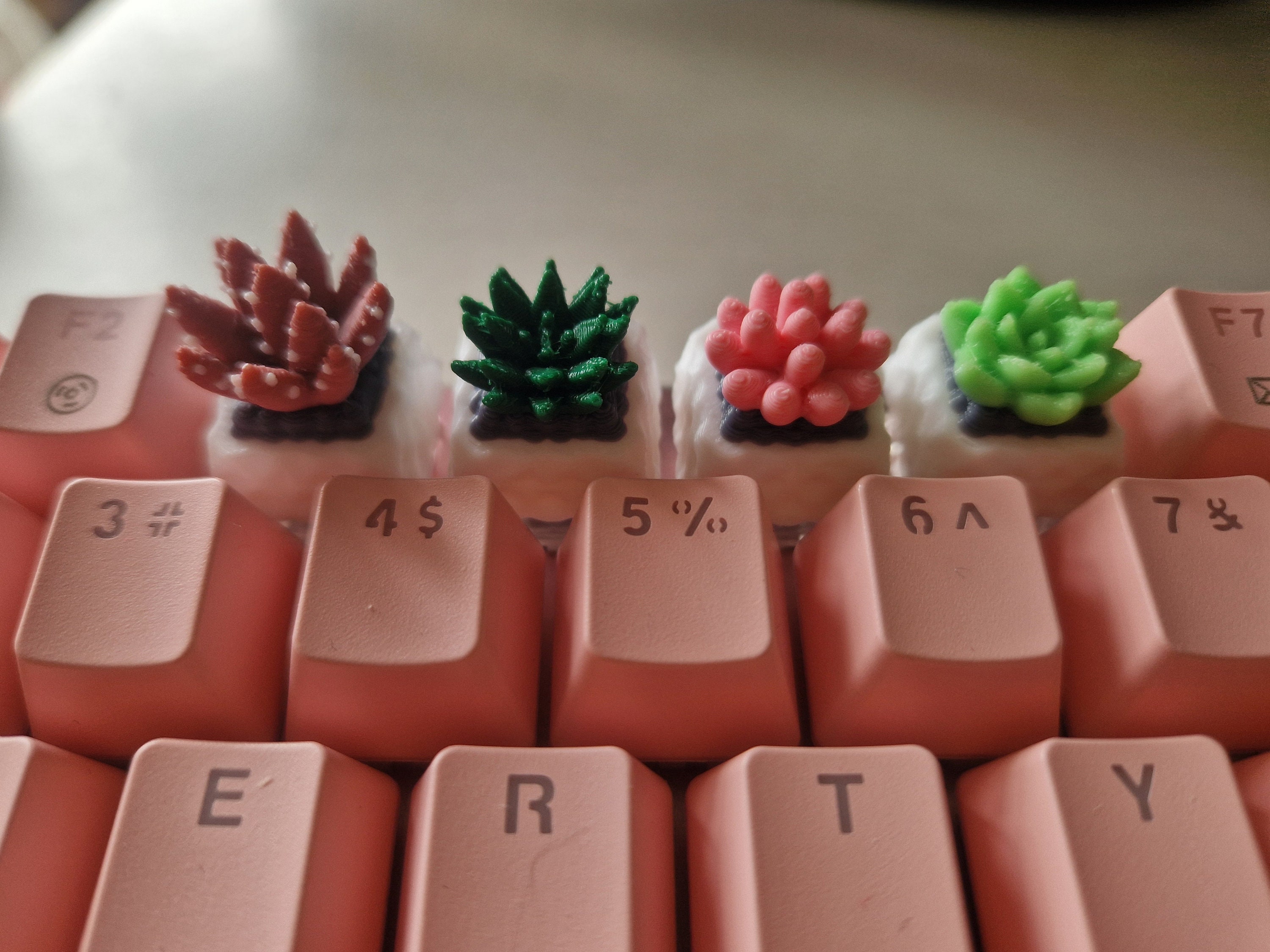 Succulent Keycaps, Artisan Keycaps, Cute Keycaps for Mechanical ...