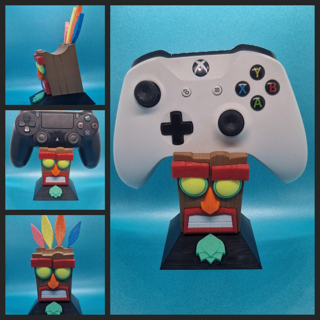 Uka Uka Controller Stand, Video Game Accessory, Gaming Organizer, Game ...