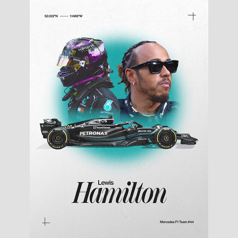 Set of 3 Modern Mercedes F1 Poster Instant Downloads, Mercedes Poster ...