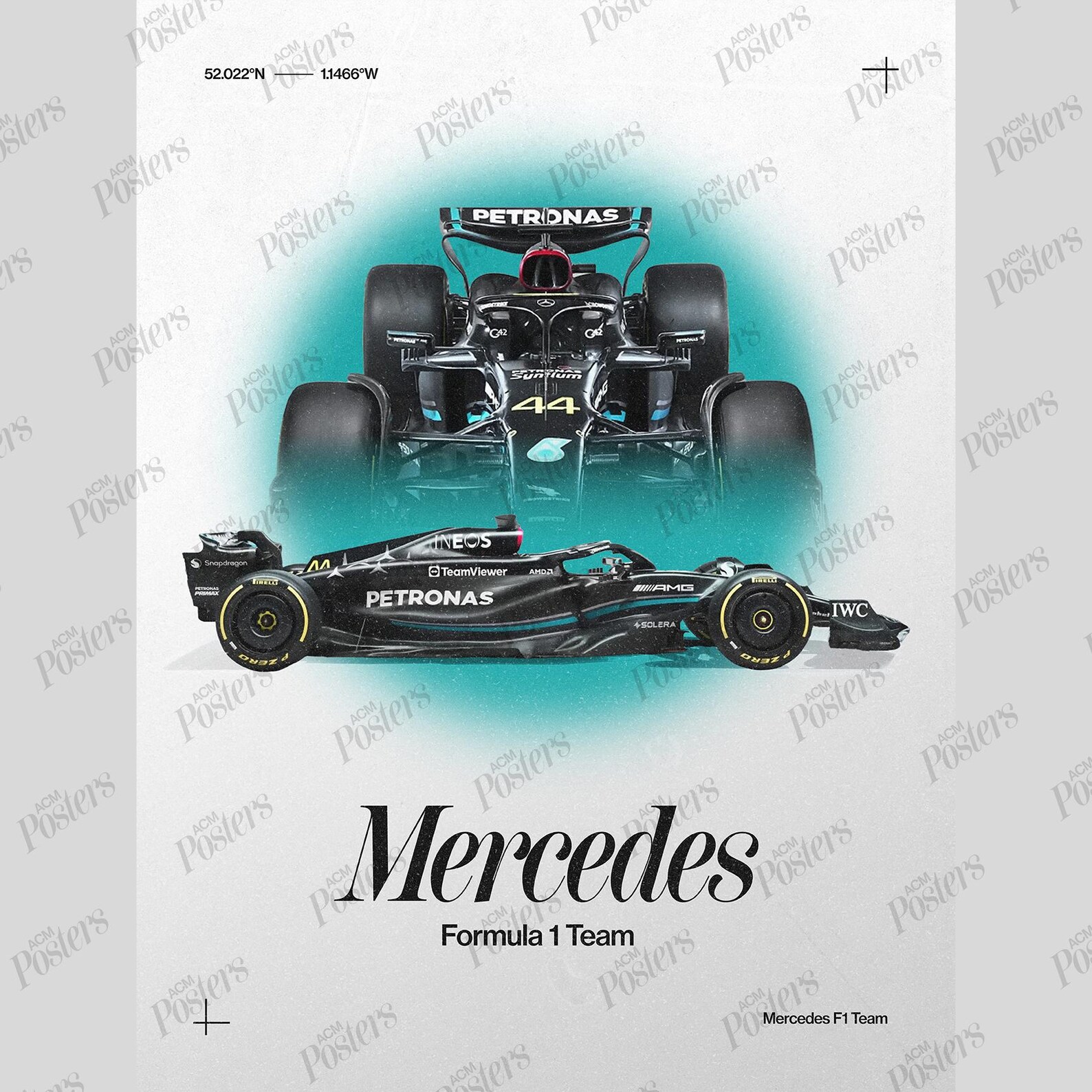 Set of 3 Modern Mercedes F1 Poster INSTANT DOWNLOADS | Mercedes Poster ...