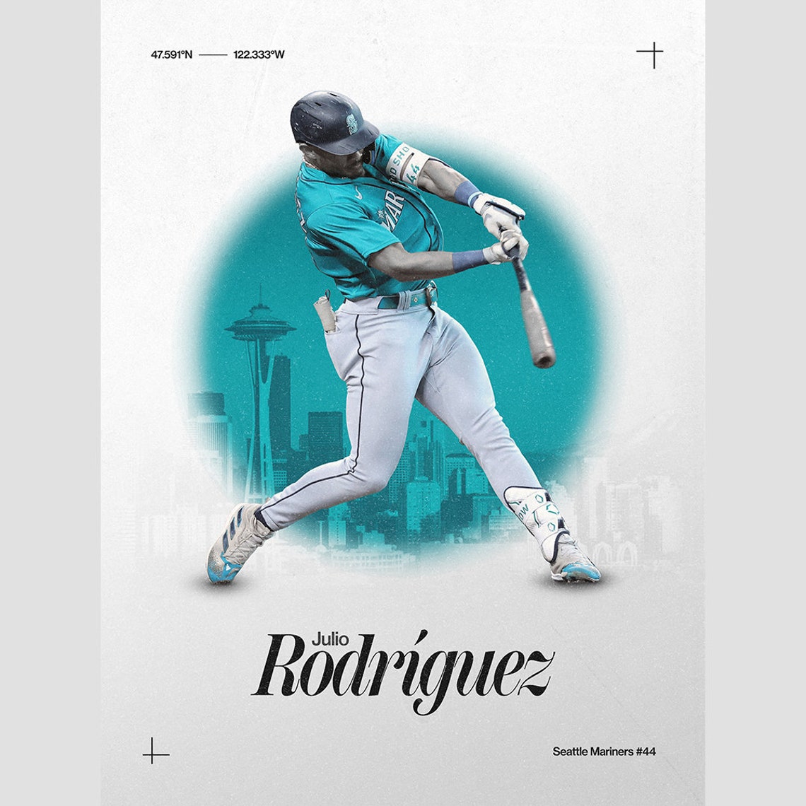 Julio Rodriguez Poster Digital Download Seattle Mariners Poster - Etsy