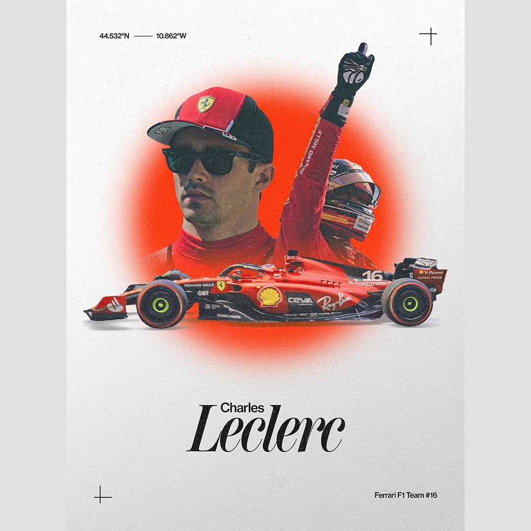 Set of 3 Modern Ferrari F1 Poster Instant Downloads, Ferrari Poster, F1 ...