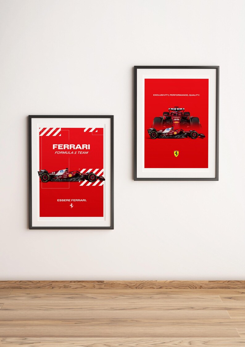 Ferrari F1 Poster Set: Modern Formula 1 Art (digital Download) - Etsy ...