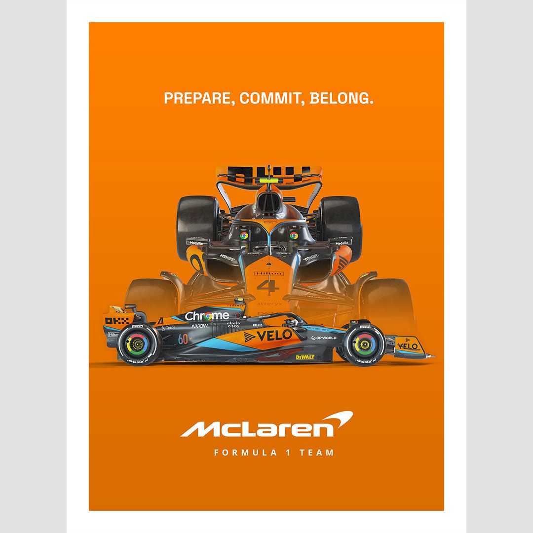 Set of 2 Mclaren F1 Poster Digital Downloads Mclaren Poster F1 Poster ...