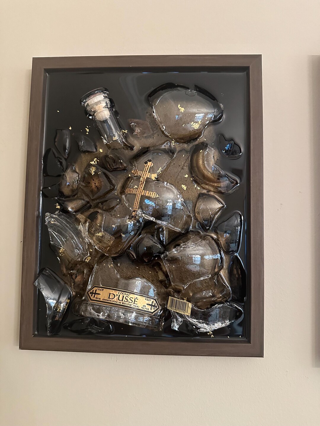 Shattered Dusse Bottle Art - Etsy