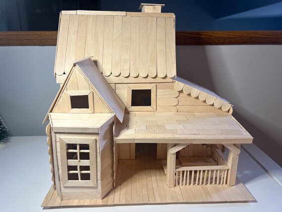 Popsicle Stick Mansion Etsy Canada