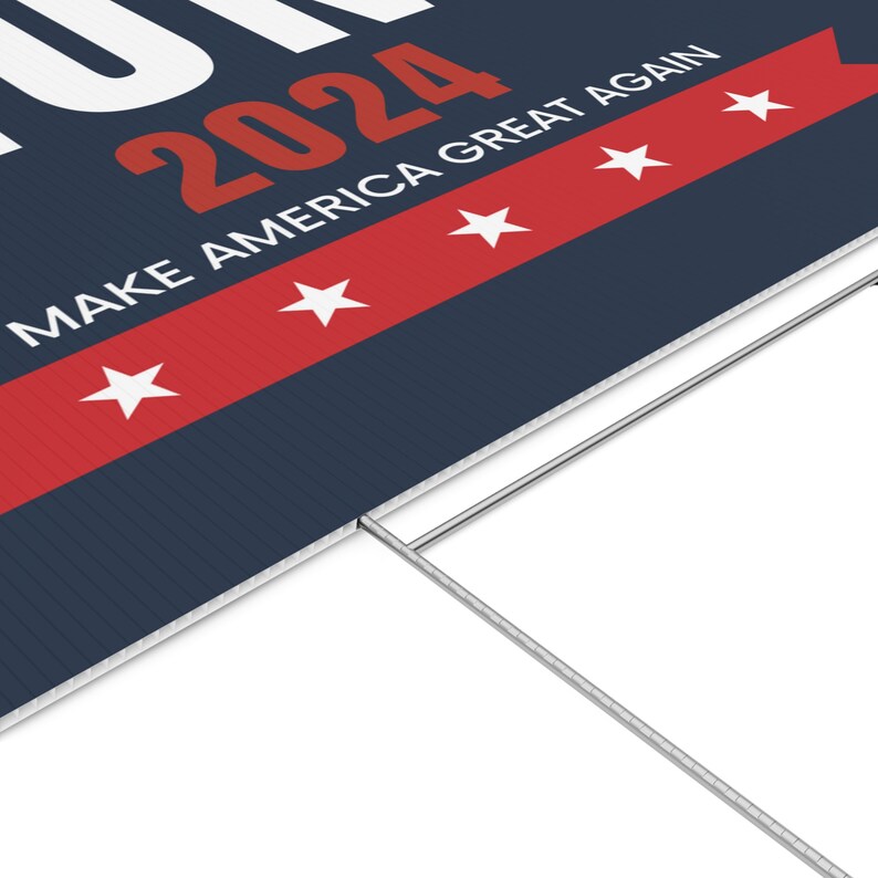Trump for President, Trump 2024 Yard Sign, Trump President Lawn Sign ...