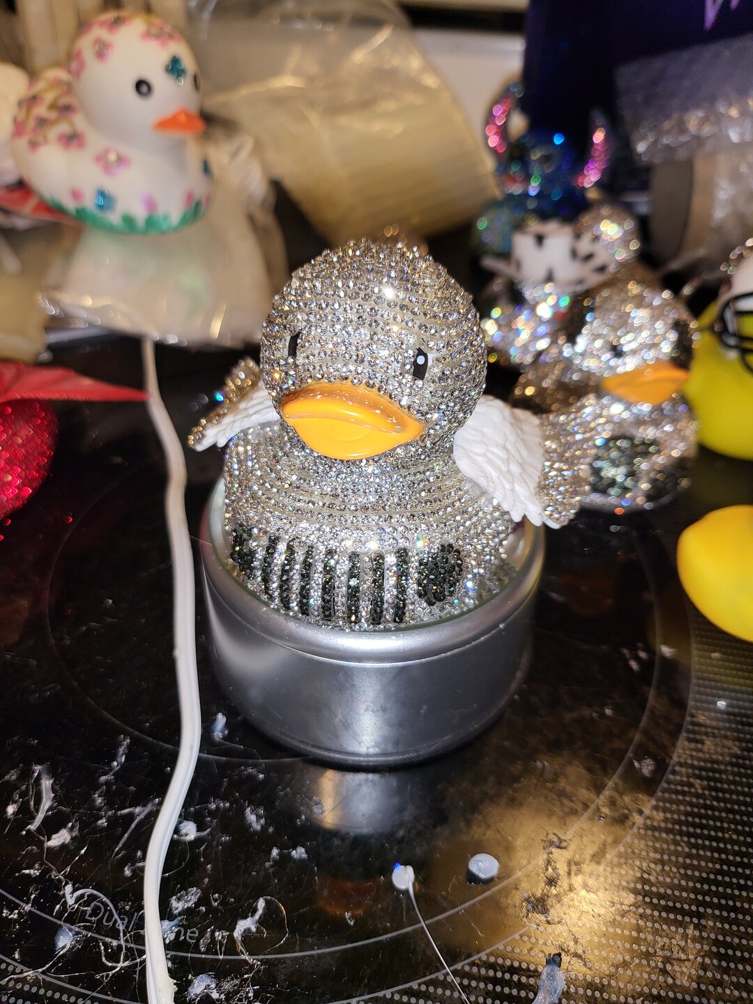New Custom White Angel Bling Bling Duck - Etsy