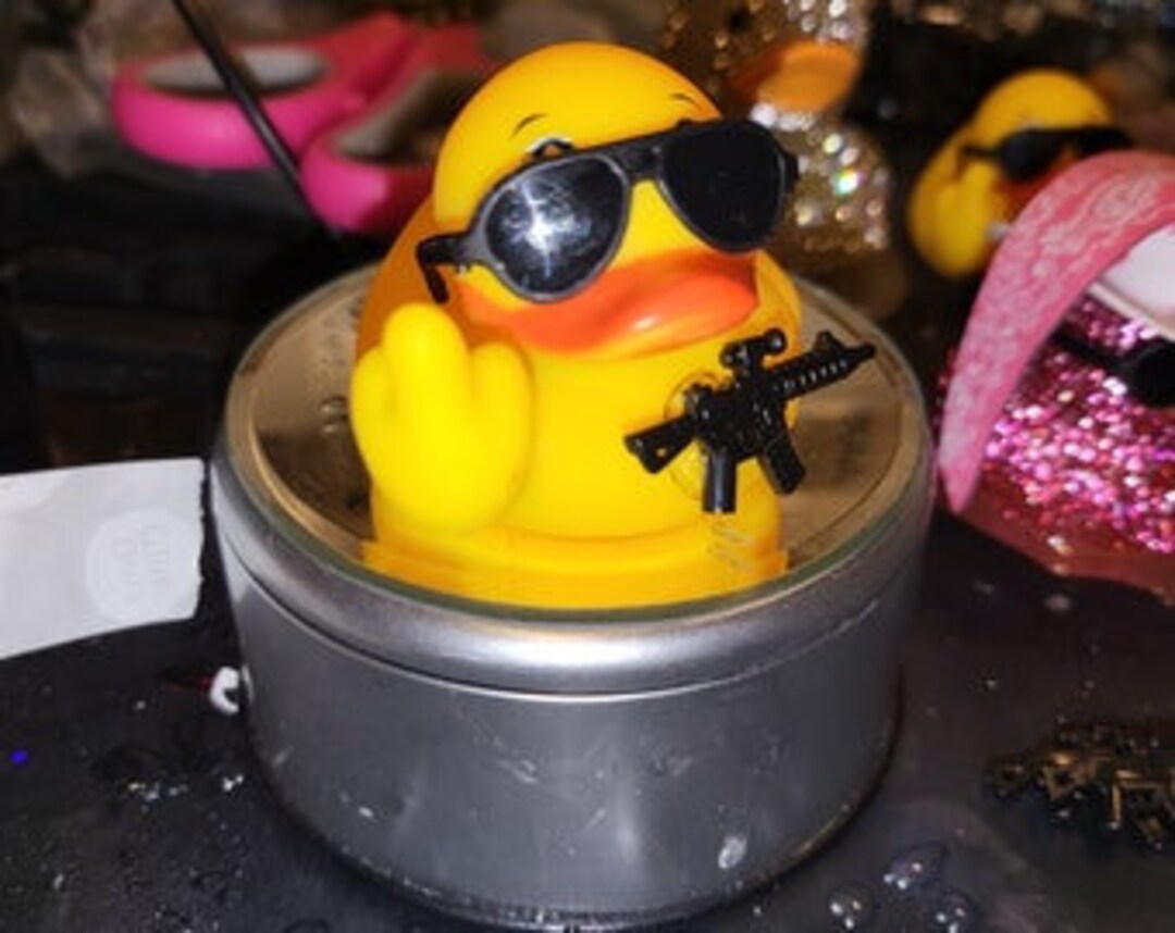 New Armed Mini Middle Finger With Glasses and Rubber Ducks - Etsy