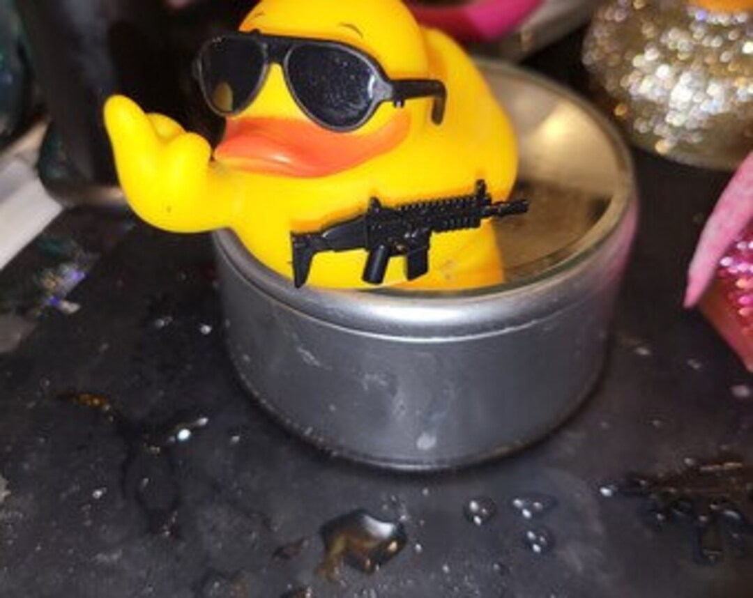 New Armed Mini Middle Finger With Glasses and Rubber Ducks - Etsy