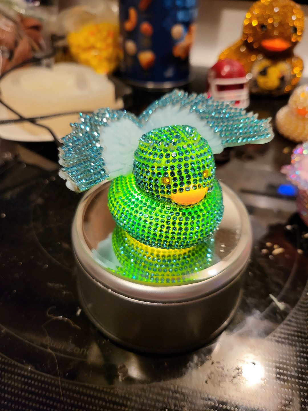 New Custom Made Light up Light Blue Angel Duck - Etsy