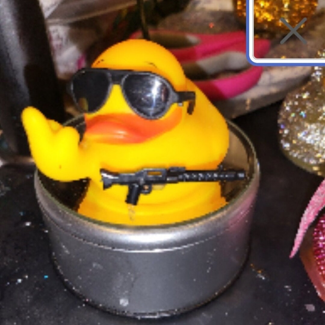 New Armed Mini Middle Finger With Glasses and Rubber Ducks - Etsy