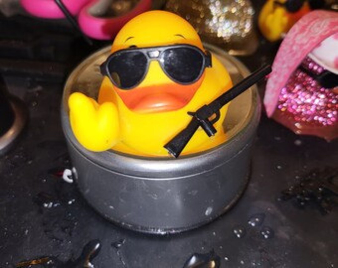 New Armed Mini Middle Finger With Glasses and Rubber Ducks - Etsy