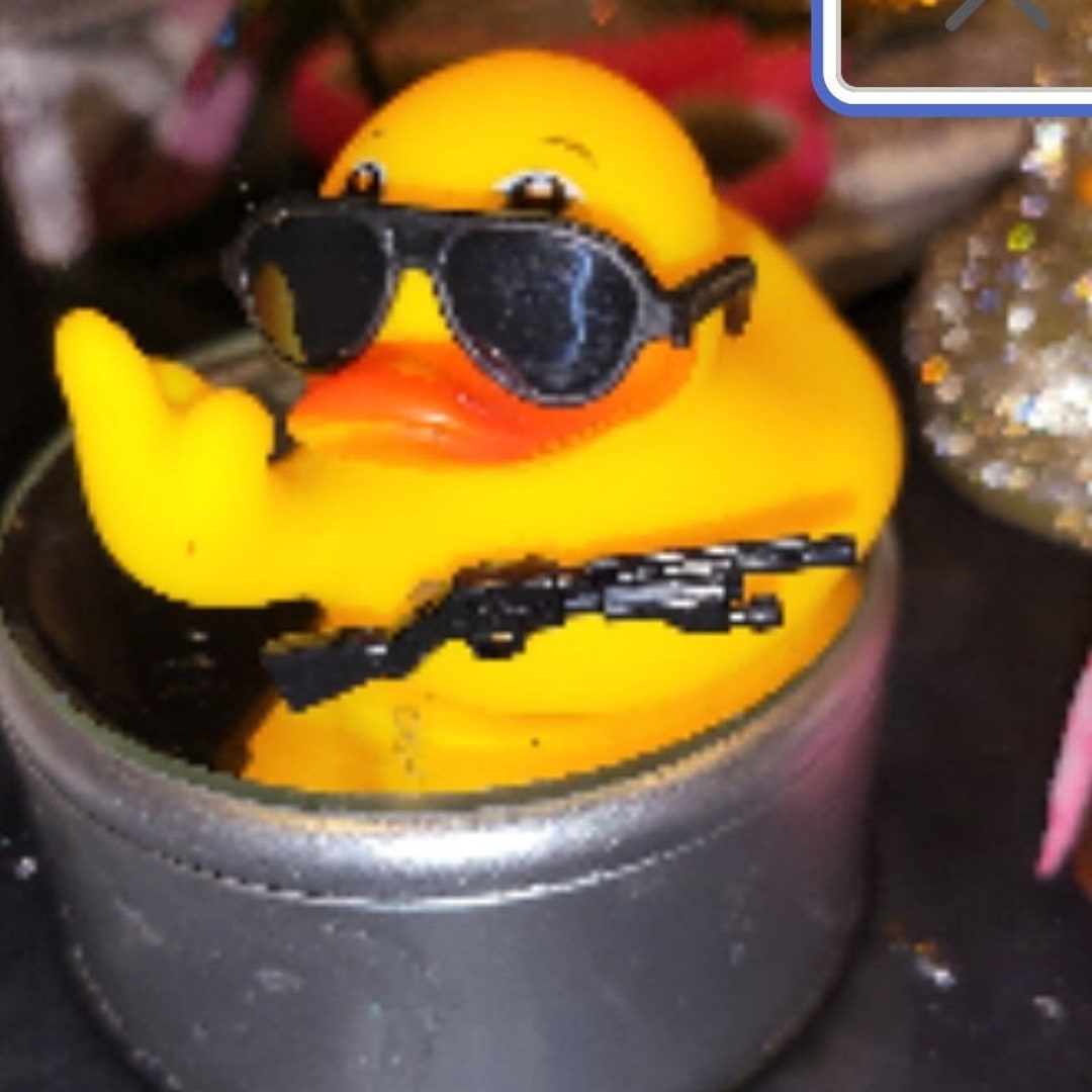 New Armed Mini Middle Finger With Glasses and Rubber Ducks - Etsy