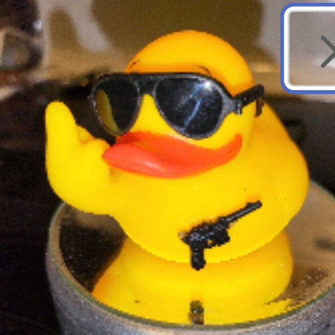 New Armed Mini Middle Finger With Glasses and Rubber Ducks - Etsy