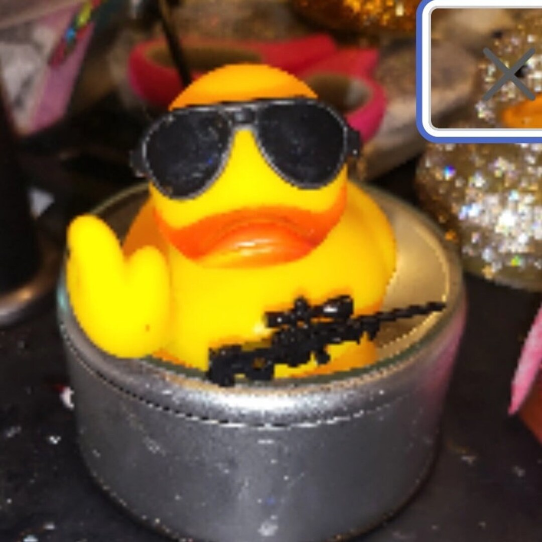 New Armed Mini Middle Finger With Glasses and Rubber Ducks - Etsy