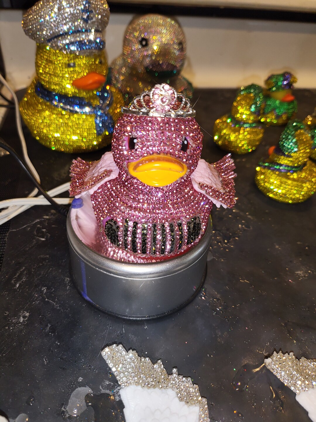 New Custom Pink Angel Bling Bling Duck - Etsy
