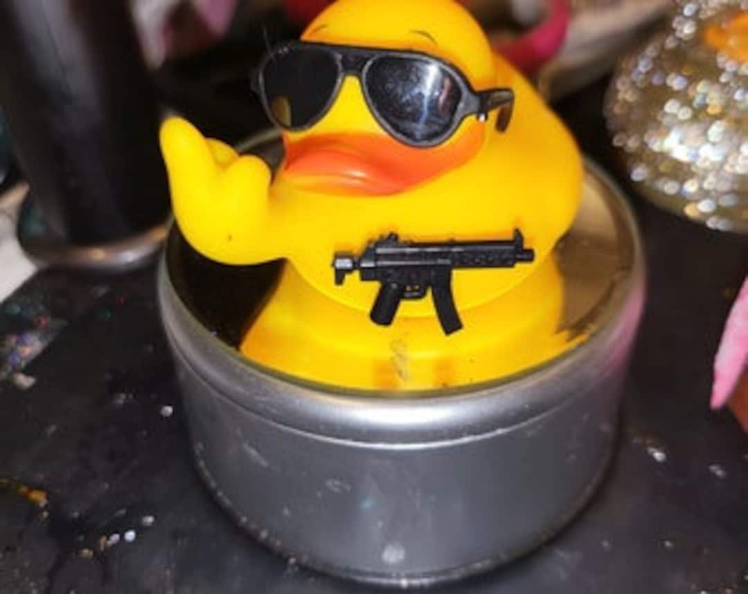 New Armed Mini Middle Finger With Glasses and Rubber Ducks - Etsy
