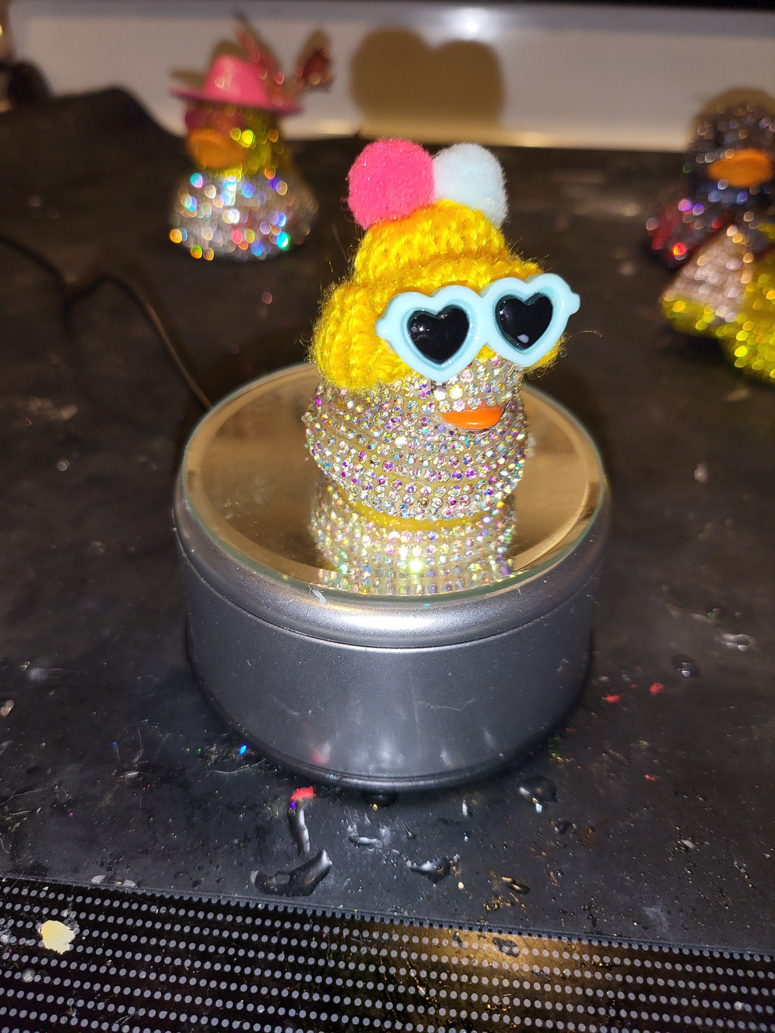 New Custom Small Bling Bling Winter Ducks - Etsy