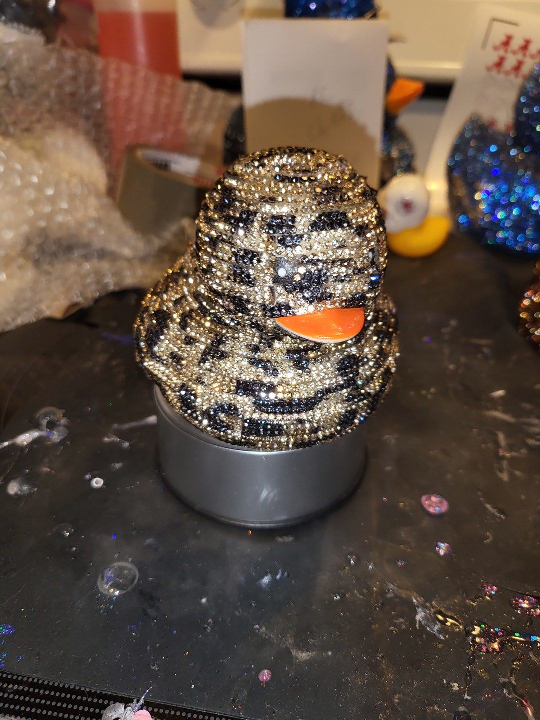 New Custom Made Large Cheetah Print Bling Duck - Etsy