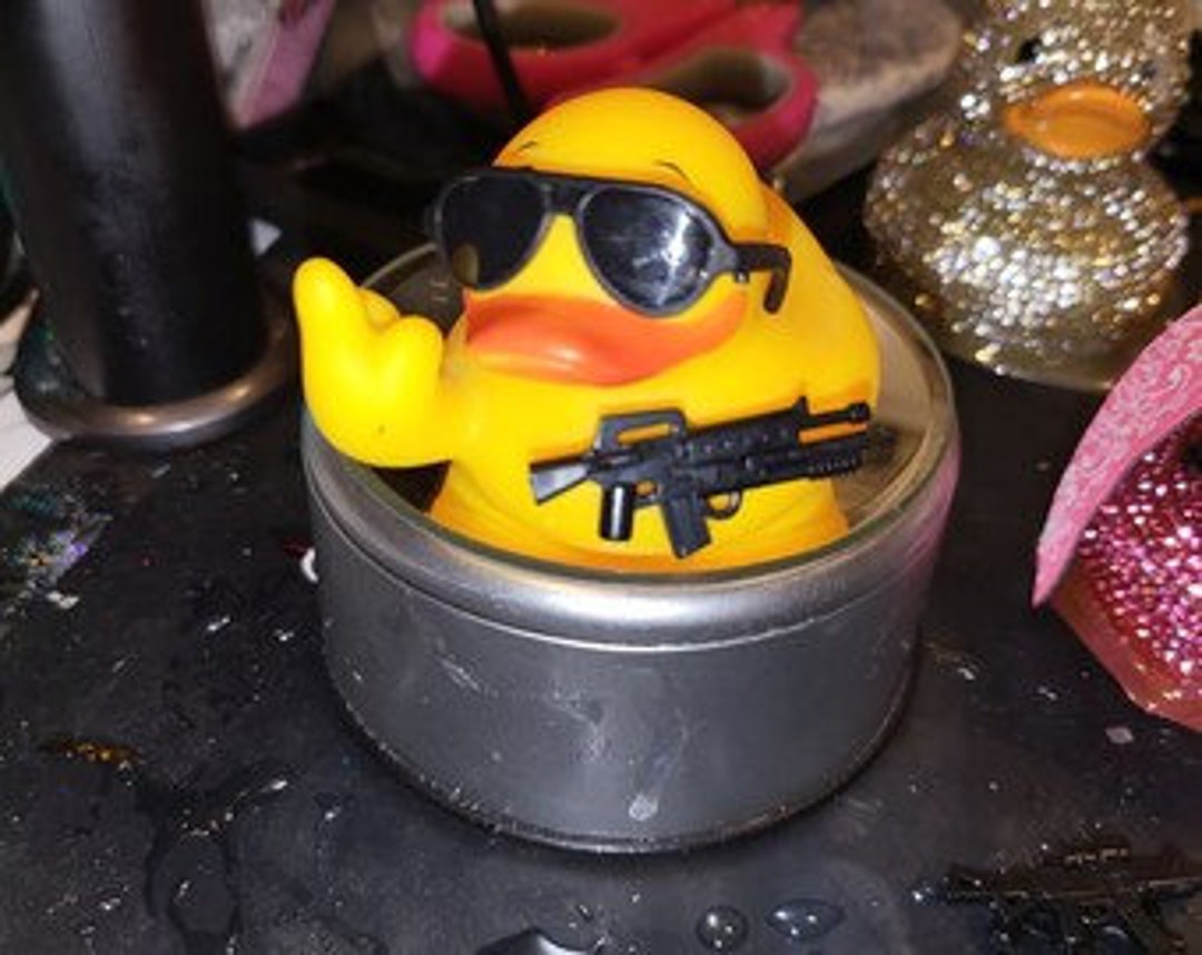 New Armed Mini Middle Finger With Glasses and Rubber Ducks - Etsy