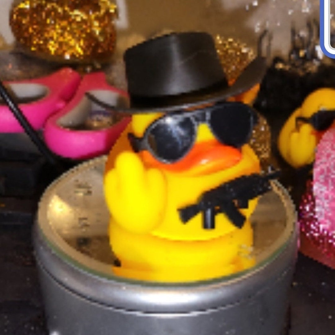 New Armed Mini Middle Finger With Glasses and Rubber Ducks - Etsy