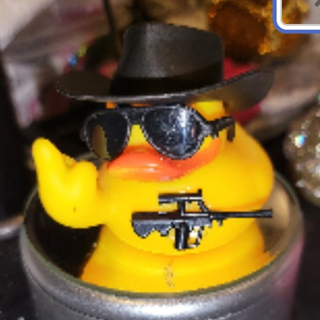 New Armed Mini Middle Finger With Glasses and Rubber Ducks - Etsy