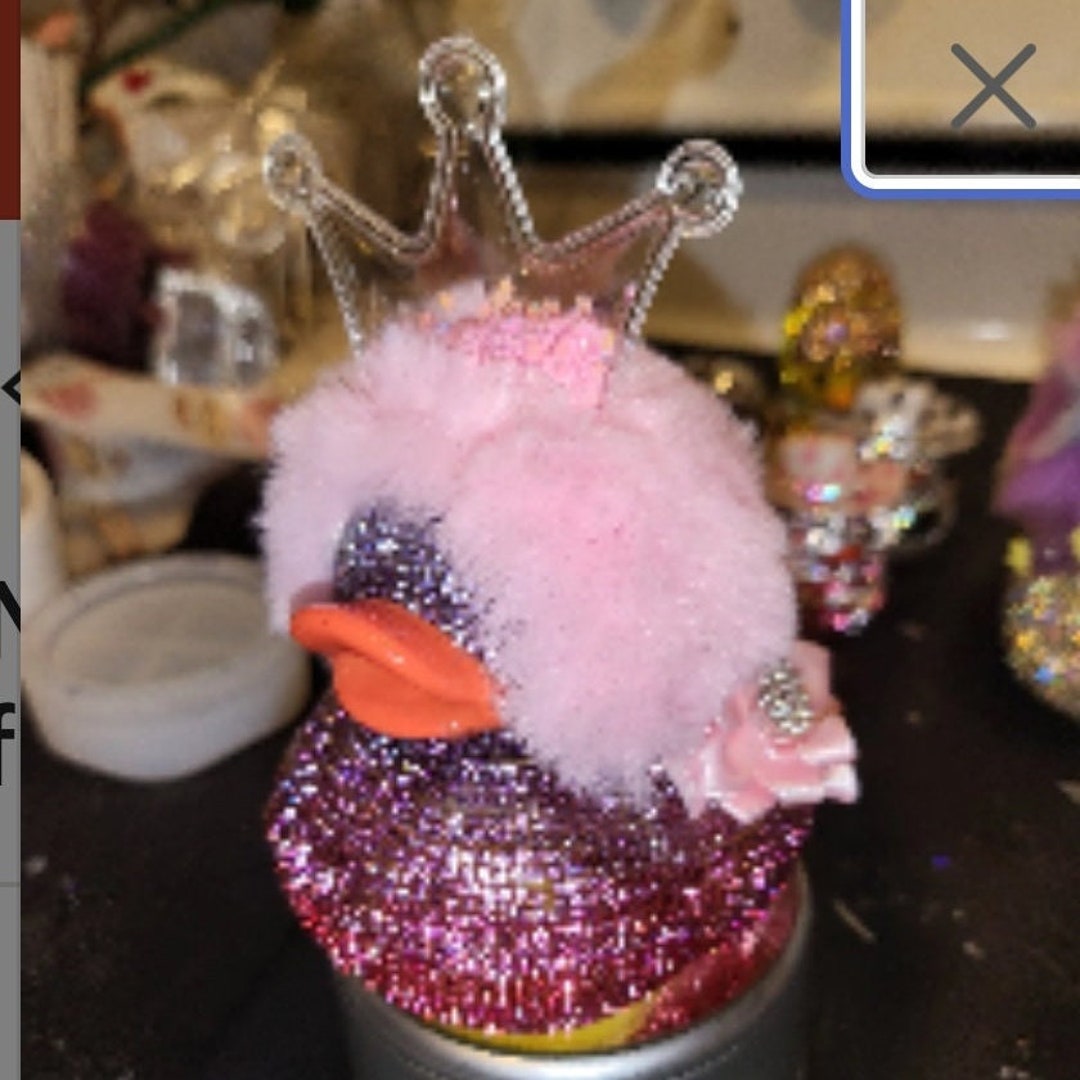 New Custom Xlarge Bling Bling Fuzzy Head Duck - Etsy