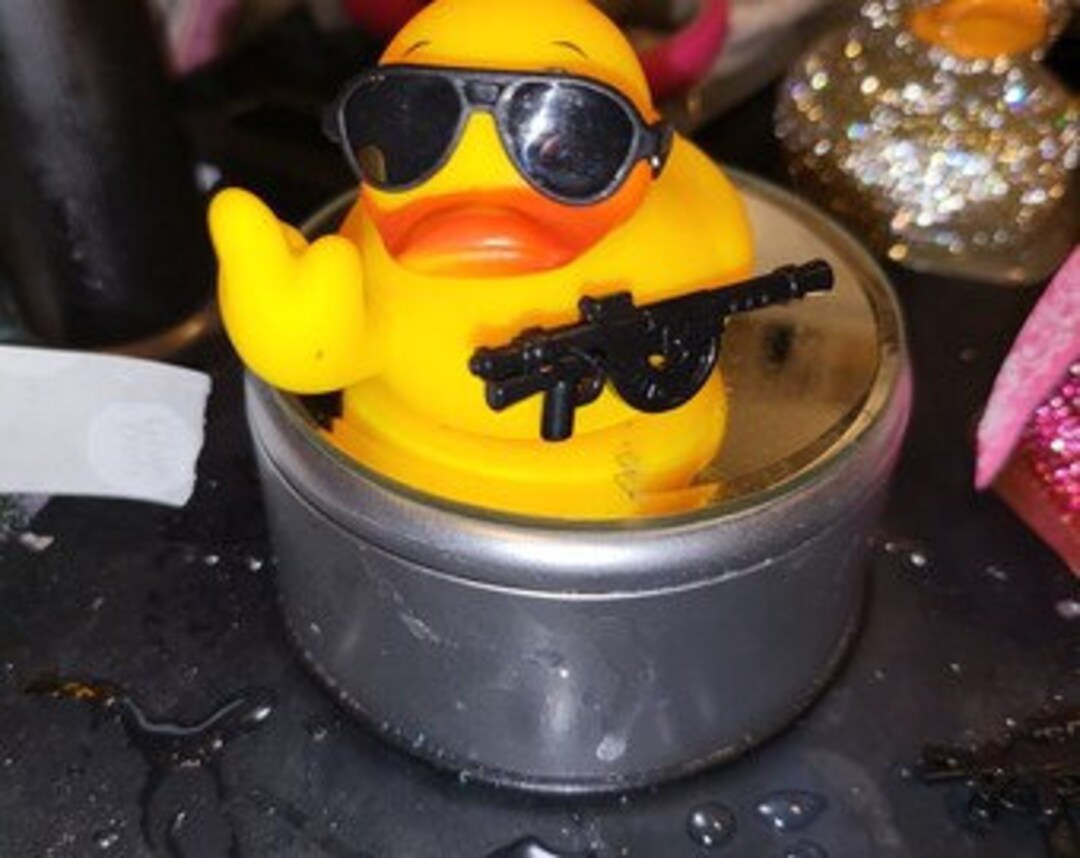 New Armed Mini Middle Finger With Glasses and Rubber Ducks - Etsy