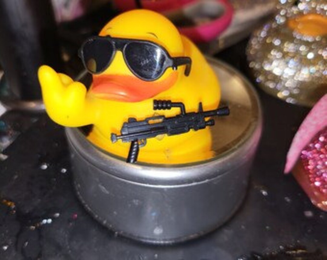 New Armed Mini Middle Finger With Glasses and Rubber Ducks - Etsy