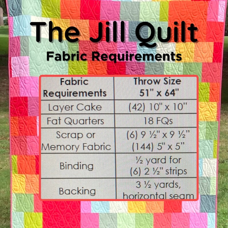The Jill Quilt Pattern - Etsy