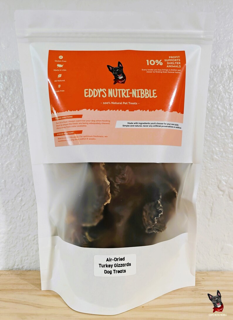 Turkey Gizzards Dog Treats - Air Dried Dog Treats, Single Ingredient ...