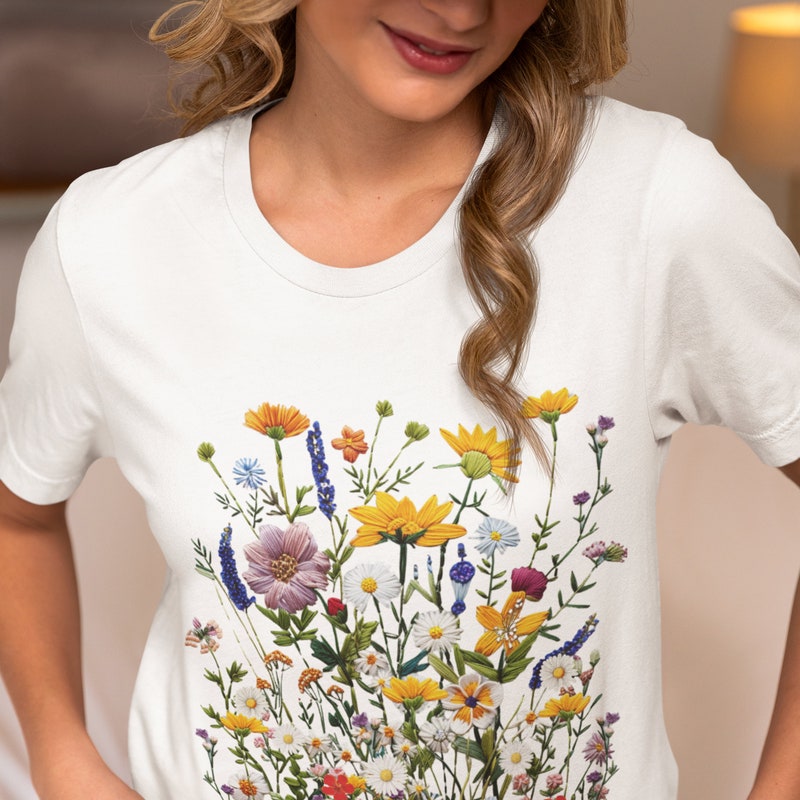 Embroidery Tshirt - Etsy